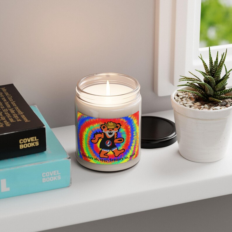 Bobby Memorial Rest in Peace Candle, Grateful Dead Inspired 9oz Soy ...