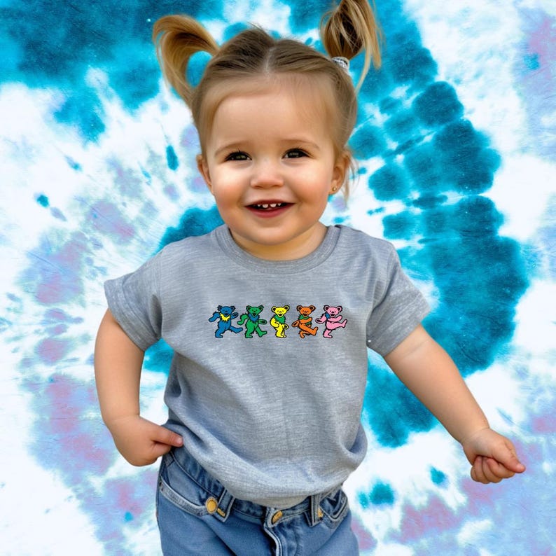 Grateful Dead Inspired Dancing Bears Infant Fine Jersey Tee, Toddler ...