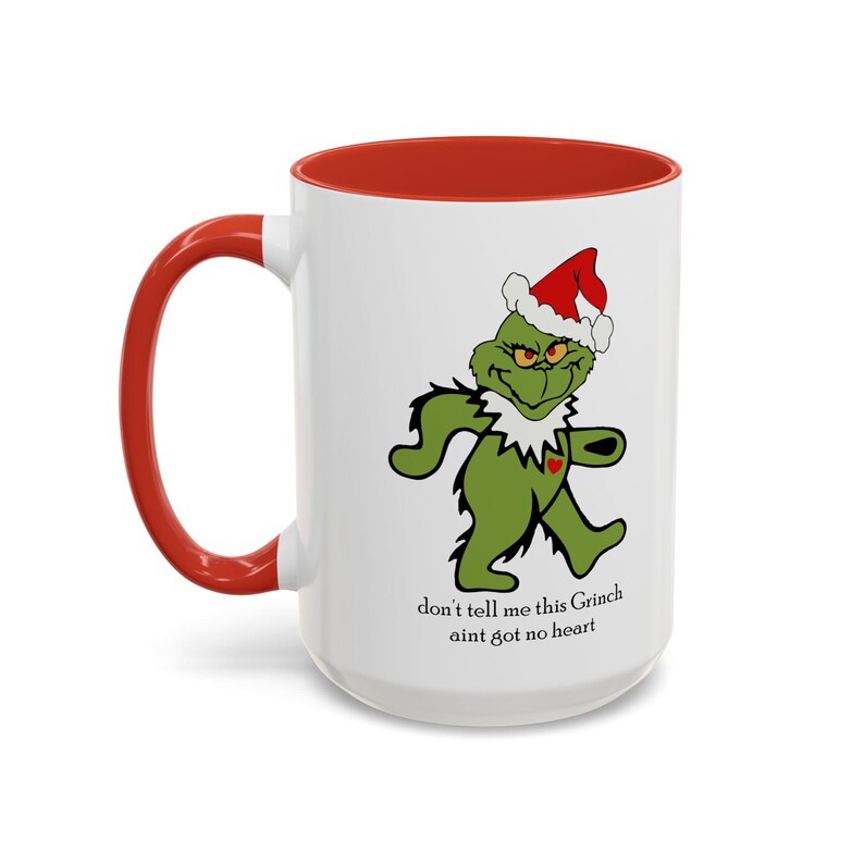 Grinch Grateful Dead Dancing Bear Ceramic Coffee Mug, 11oz 15oz ...