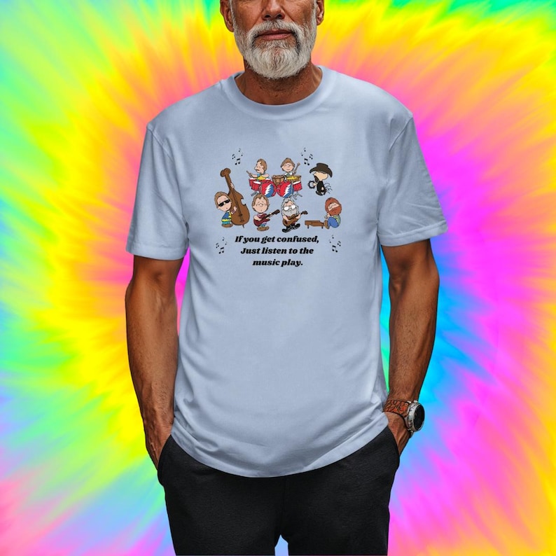 Deadhead Vintage Style Unisex T-shirt, Grateful Dead Fan Concert Tee ...