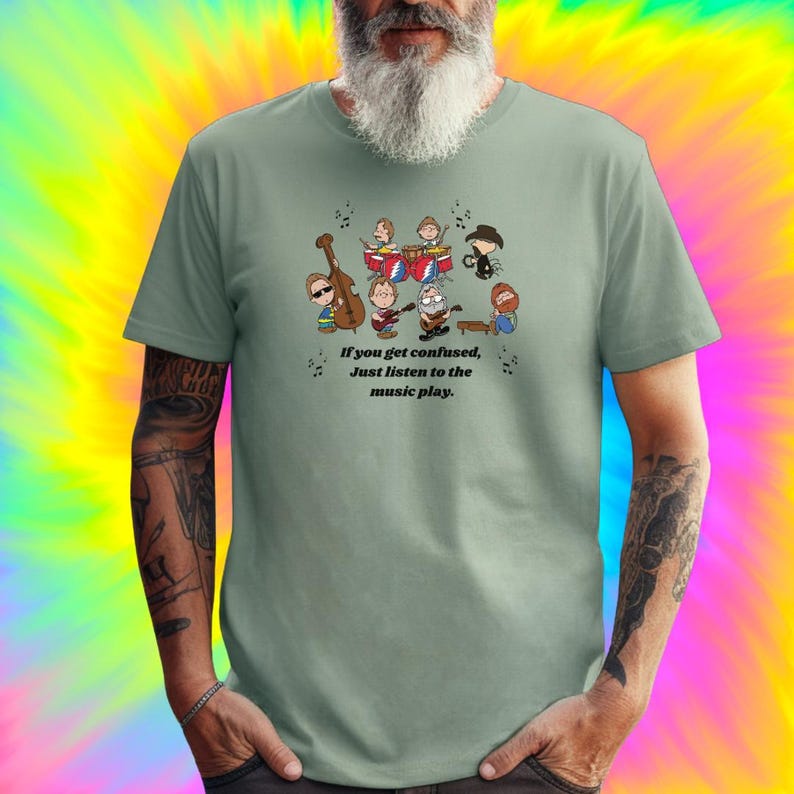 Deadhead Vintage Style Unisex T-shirt, Grateful Dead Fan Concert Tee ...