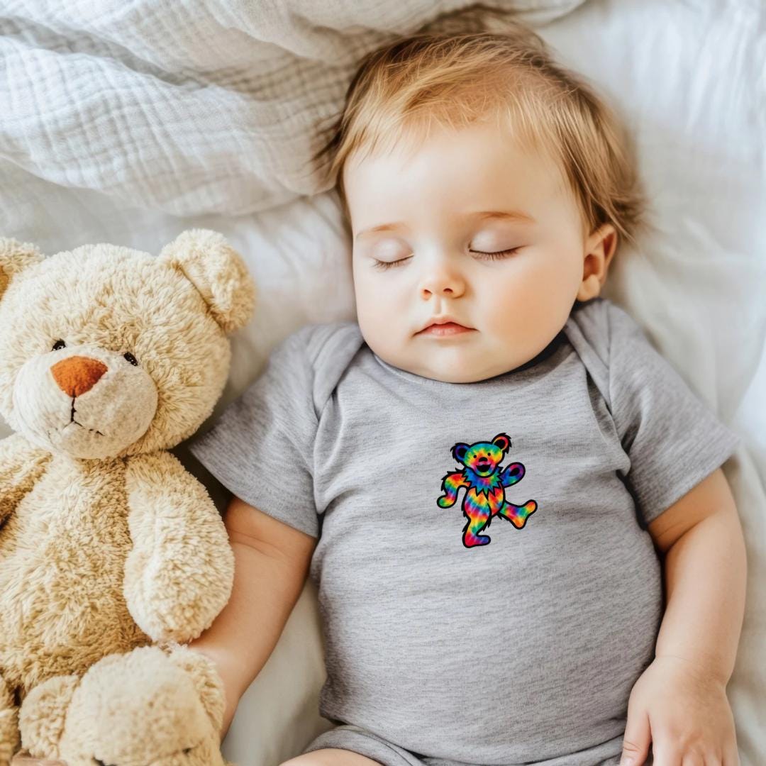 Grateful Dead Dancing Bear Infant Jersey One Piece, Jerry Bear Baby ...