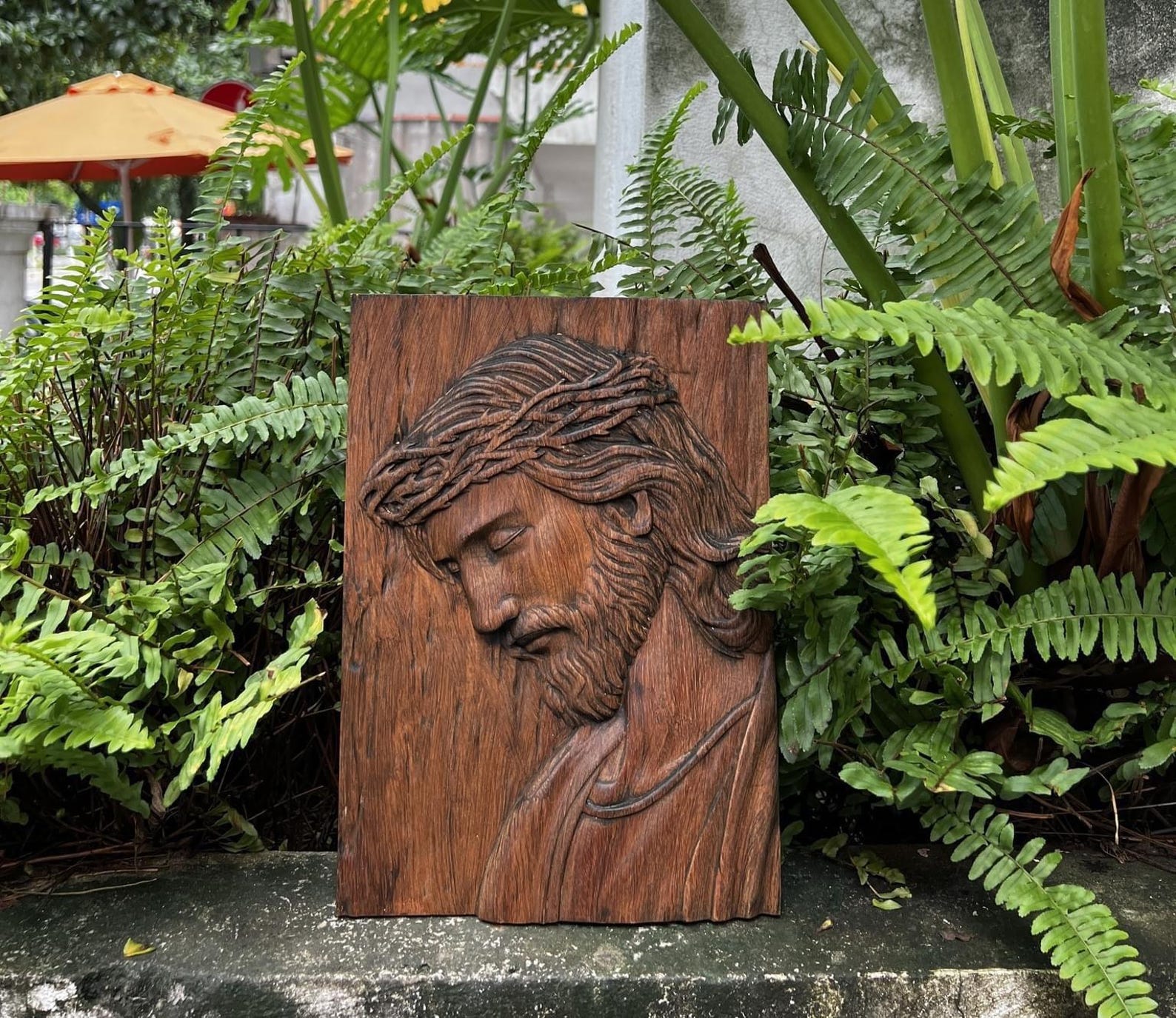 Wooden Painting of Jesus Christ Home Decor & Modern Painting of Jesus ...