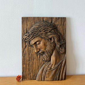 Wooden Painting of Jesus Christ Home Decor & Modern Painting of Jesus ...