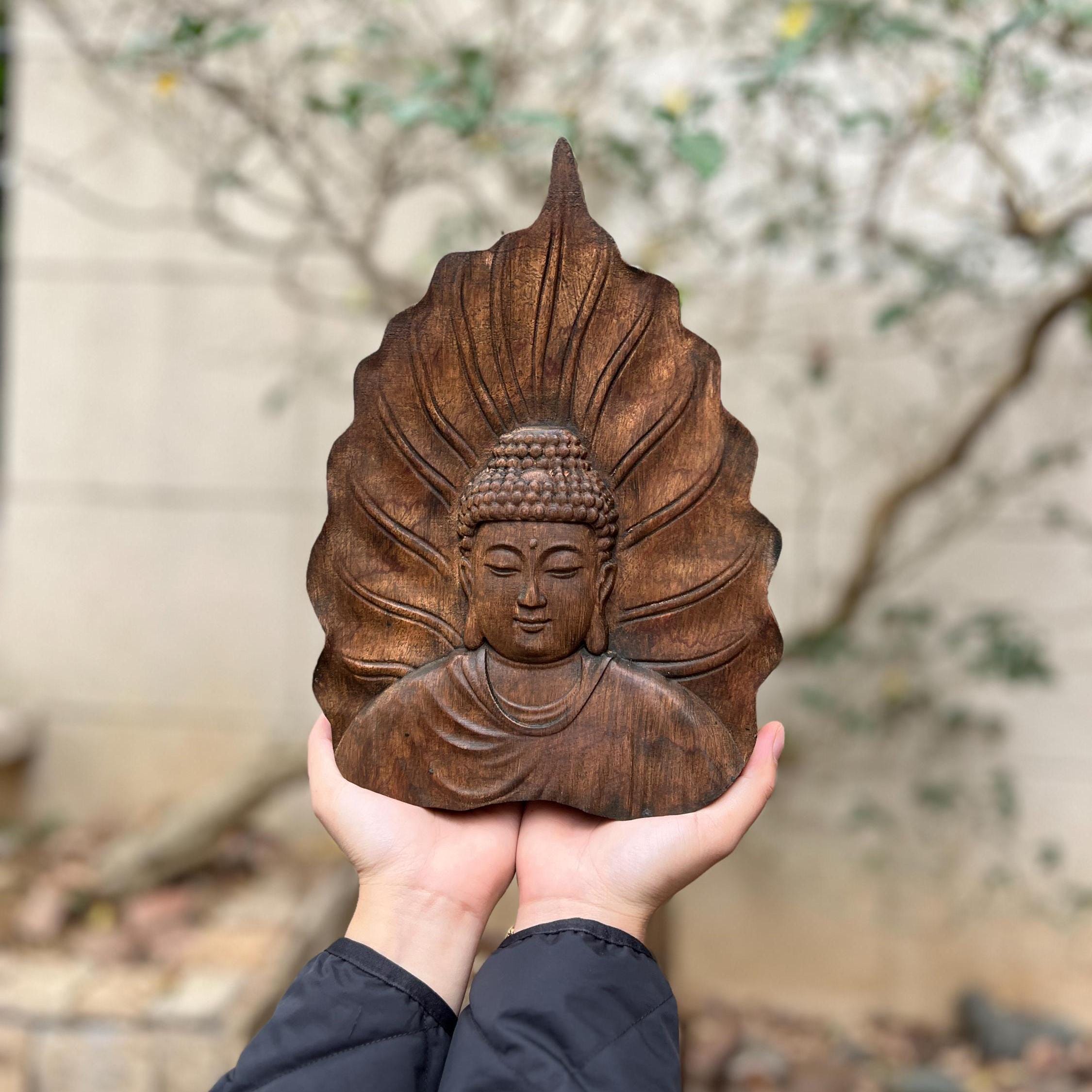 Bodhi Mind Buddha Statue, Bodhi Buddha Wooden Paiting 20*28 Cm - Etsy