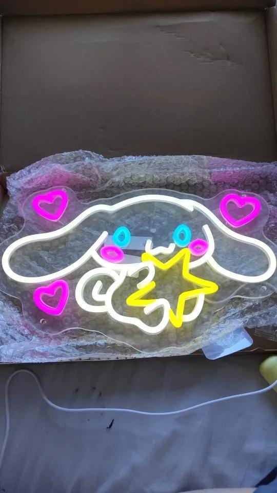 Cinnamoroll Neon Sign Kawaii Neon Led Bedroom Decor Led Japanese ...