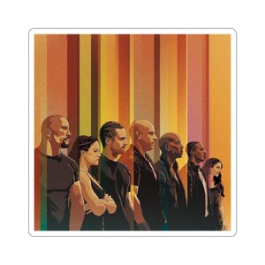 Fast and Furious Fan Art Sticker, Movie Decal, Vinyl Decal, Car Sticker ...