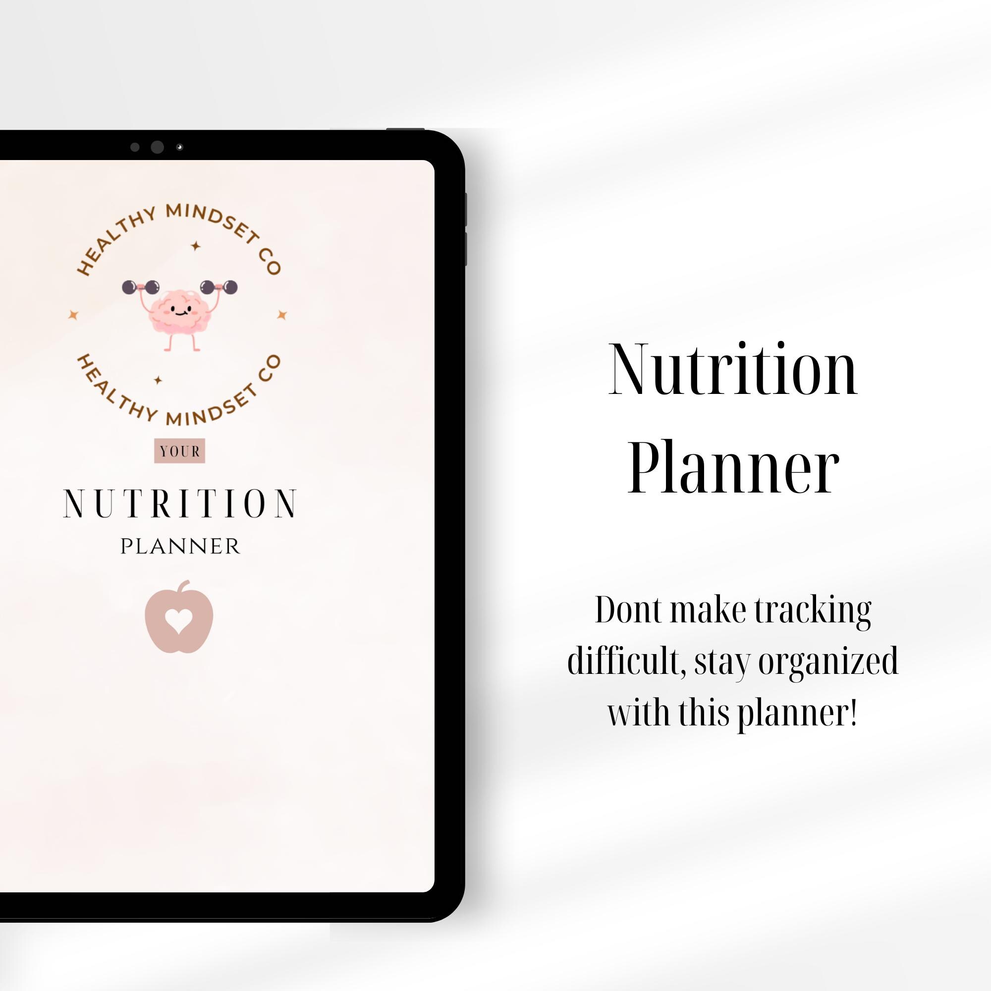 Nutrition Journal, Printable Food Diary, Daily Meal Tracker, Weight ...