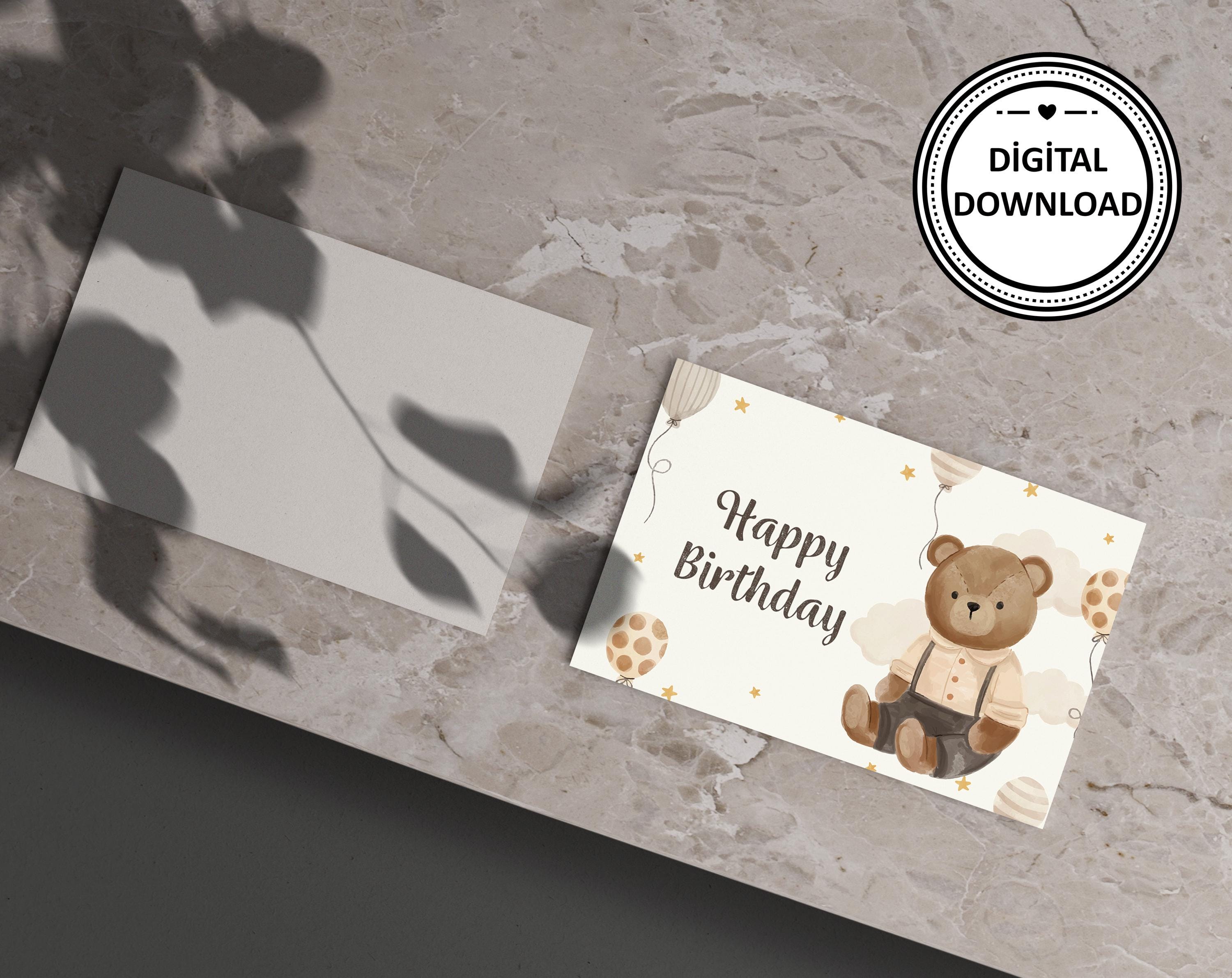 Happy Birthday Digital Printable Card Birthday Invitation Card Digital ...