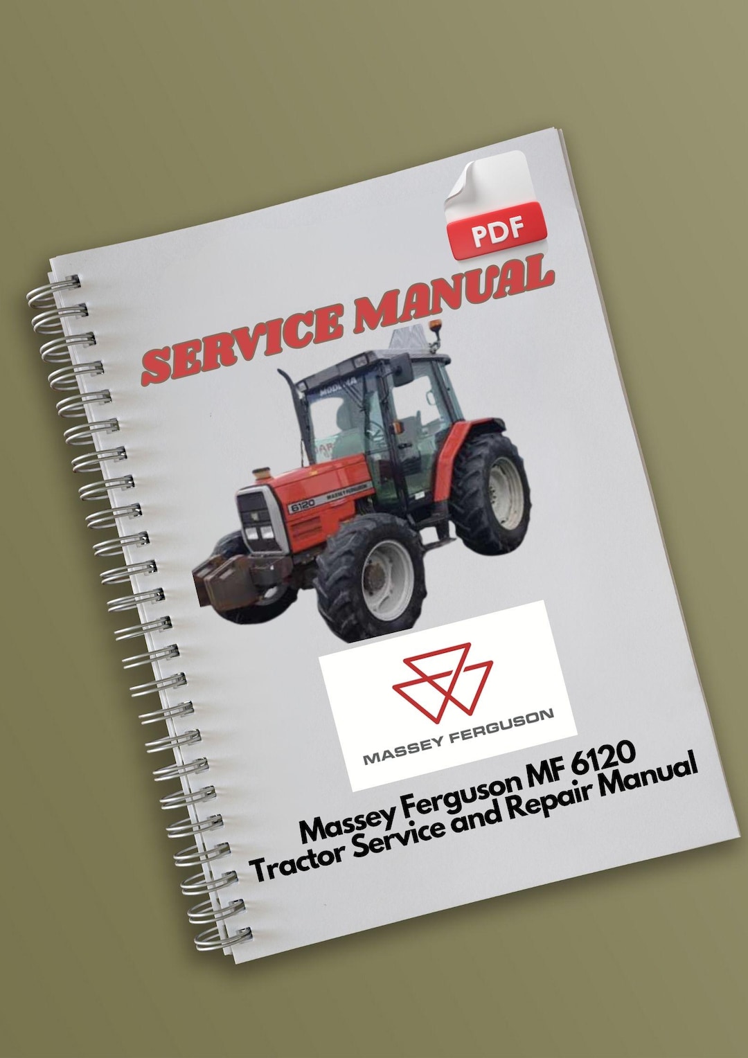 Massey Ferguson MF 6120 Tractor Service and Repair Manual - Etsy