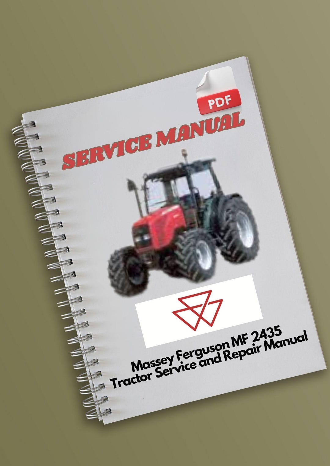 Massey Ferguson MF 2435 Tractor Service and Repair Manual - Etsy