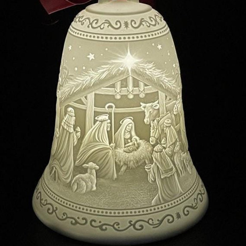 Christmas Porcelain Lamp - Etsy