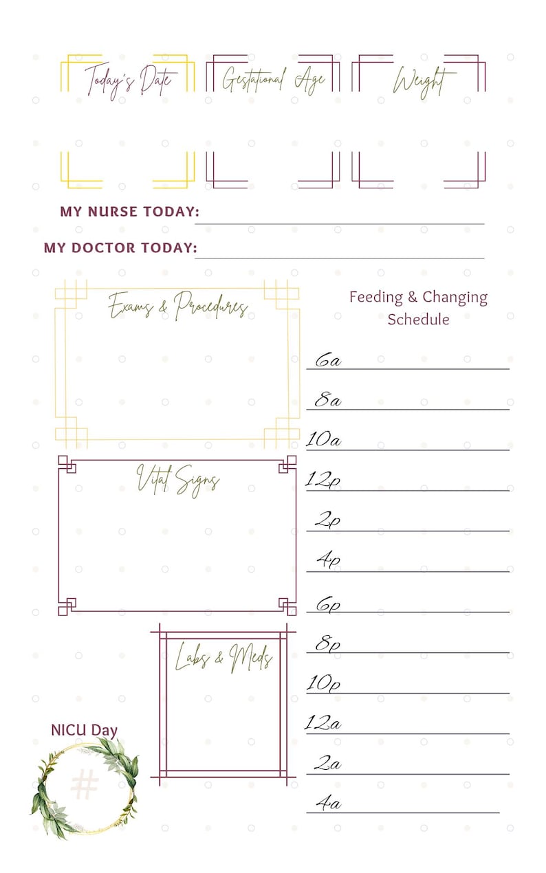 NICU Journey Journal for Parents in the NICU - Etsy