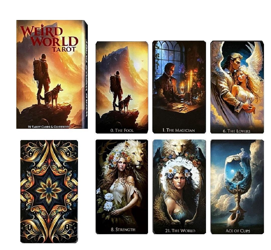Weird World Tarot, 78 Cards Tarot Deck Indie Tarot Unique Artwork ...