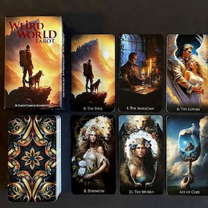 Weird World Tarot, 78 Cards Tarot Deck | Indie Tarot | Unique Artwork ...
