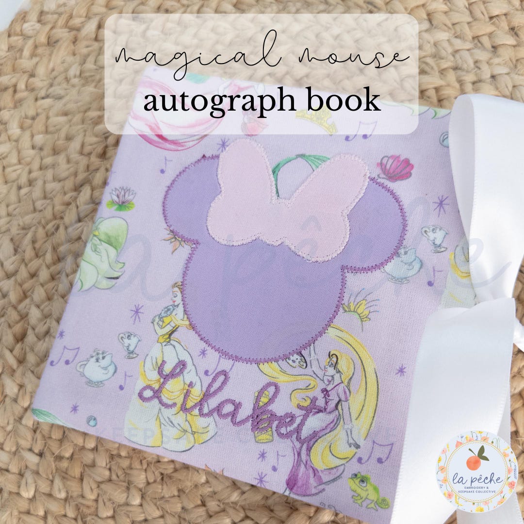 Custom Mouse Autograph Book Personalized Memory Grandmillenial ...