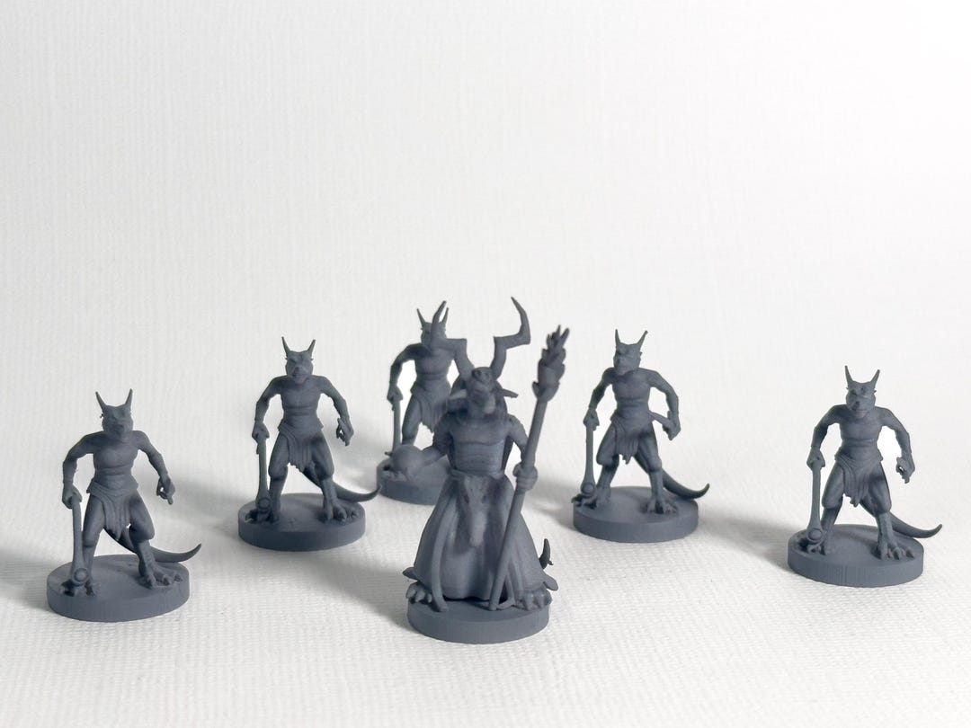 Kobold Miniature Set for Tabletop Rpgs – Pre-primed 28mm Minis, Winged ...
