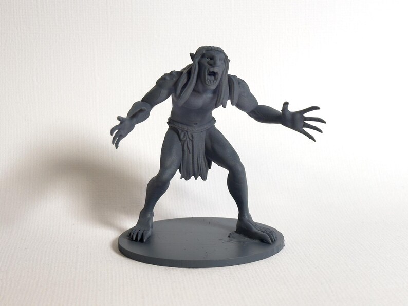 Troll Miniature for Tabletop Rpgs – Pre-primed, Ready to Paint, 28mm ...