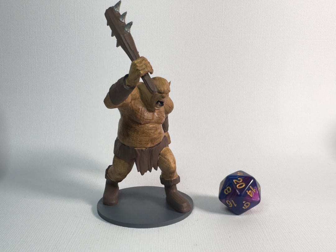 Hand-painted Ogre Miniature for Tabletop Rpgs Unique 1-of-1, Pre ...