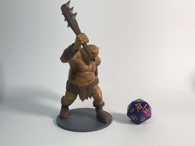 Hand-painted Ogre Miniature for Tabletop Rpgs Unique 1-of-1, Pre ...