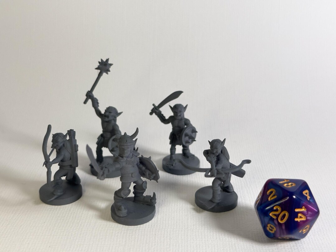 Goblin Warband Set for Tabletop Rpgs Goblin Chief, 2 Melee, 2 Ranged ...