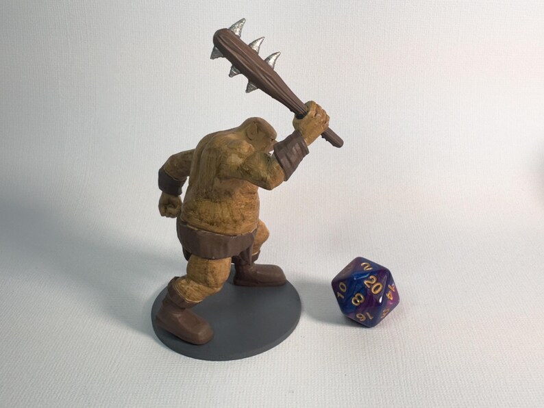 Hand-painted Ogre Miniature for Tabletop Rpgs Unique 1-of-1, Pre ...