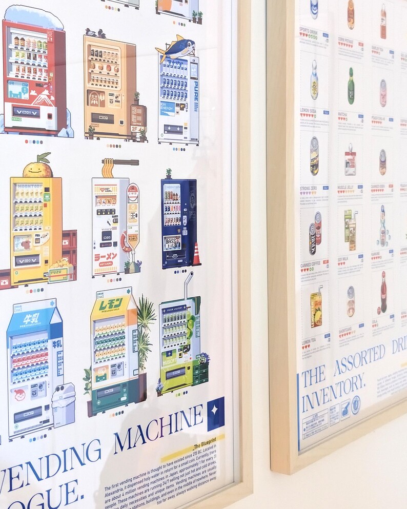 Vending Machine Catalogue Poster - Etsy