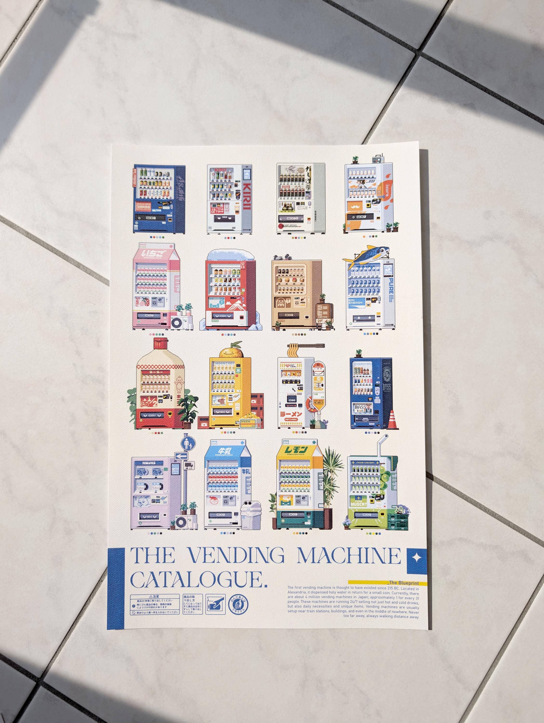 Vending Machine Catalogue Poster - Etsy