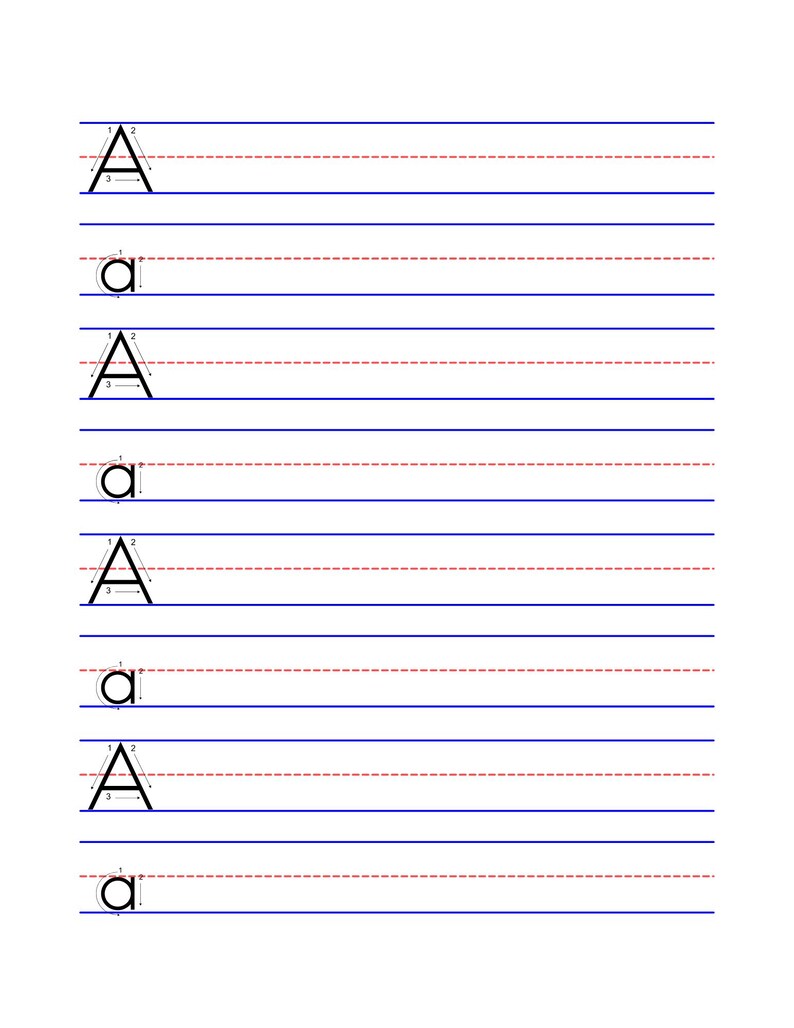 Alphabet Tracing Workbook, Handwriting Practice, Kids Ages 3+ (PDF) - Etsy