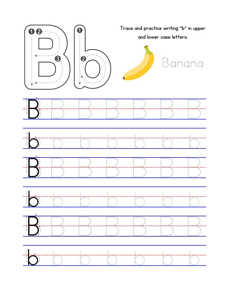 Alphabet Tracing Workbook, Handwriting Practice, Kids Ages 3+ (PDF) - Etsy