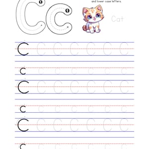 Alphabet Tracing Workbook, Handwriting Practice, Kids Ages 3+ (PDF ...