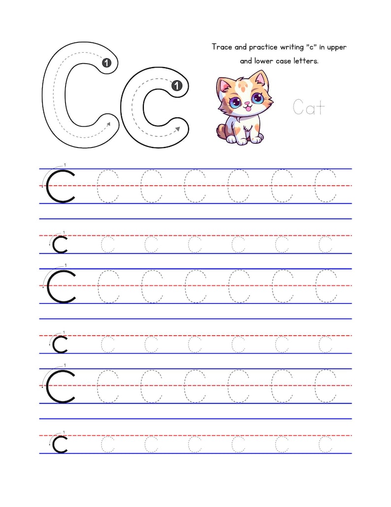 Alphabet Tracing Workbook, Handwriting Practice, Kids Ages 3+ (PDF ...