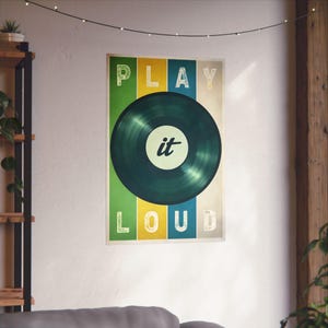 Retro Music Poster Vinyl Record Art, Music Lover Gift, Poster Art for ...