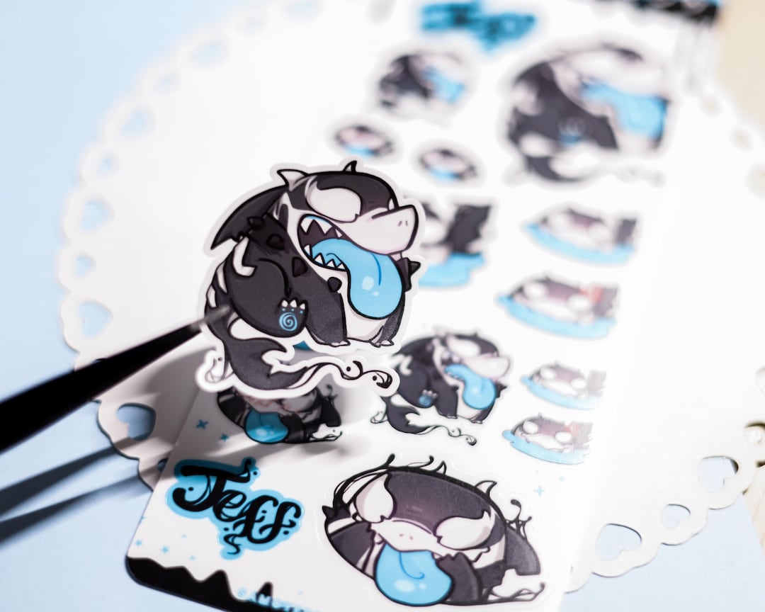 Jeff the Land Shark Vinyl Sticker Sheet Matte • Cute Shark Rivals Jeff ...