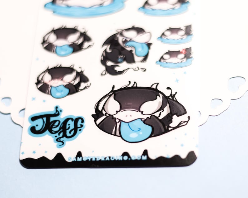 Jeff the Land Shark Vinyl Sticker Sheet Matte • Cute Shark Rivals Jeff ...