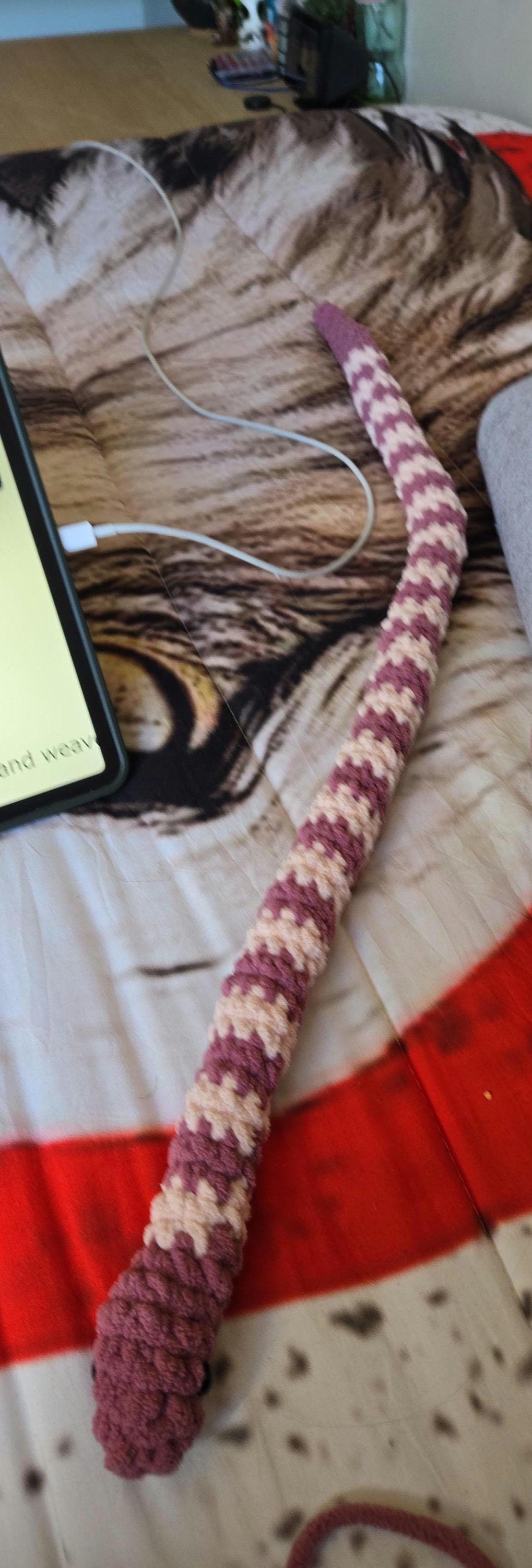 Crochet Snake Plush, Stuffed Snake Toy, Children's Plush Toy, Christmas ...