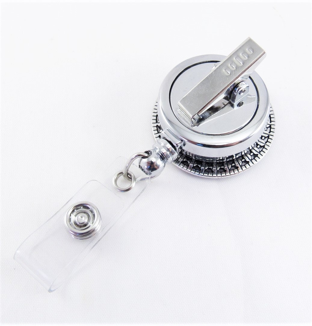 Fancy ID Badge Reel - Teal and Blue Crystal Rhinestone Fancy Badge Reel ...