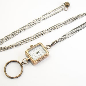 Silver Watch Face Add-on for Lanyards, ID Badge Holders, Necklaces ...