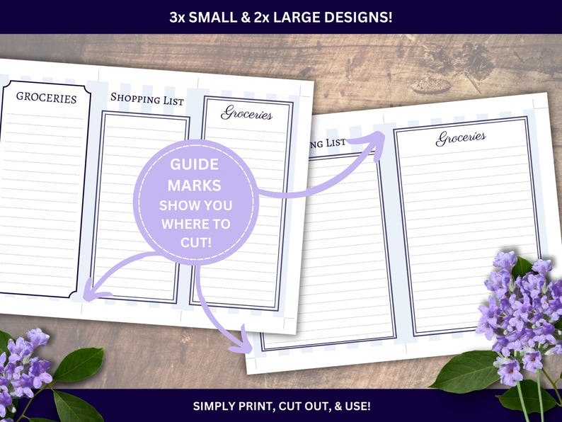 Grocery List Template Printable Food Shopping List Printable Notepad ...