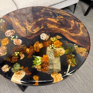 USA - Custom Epoxy Resin Wedding Bouquet Table – Floral Preservation ...