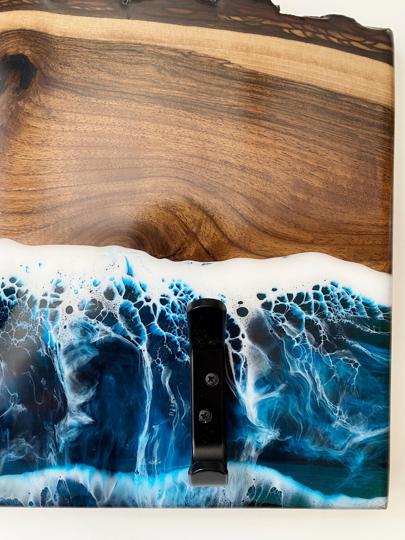 Ocean Epoxy Resin Coat Hanger, Coat Rack, Modern Clothes Rack, Beach ...