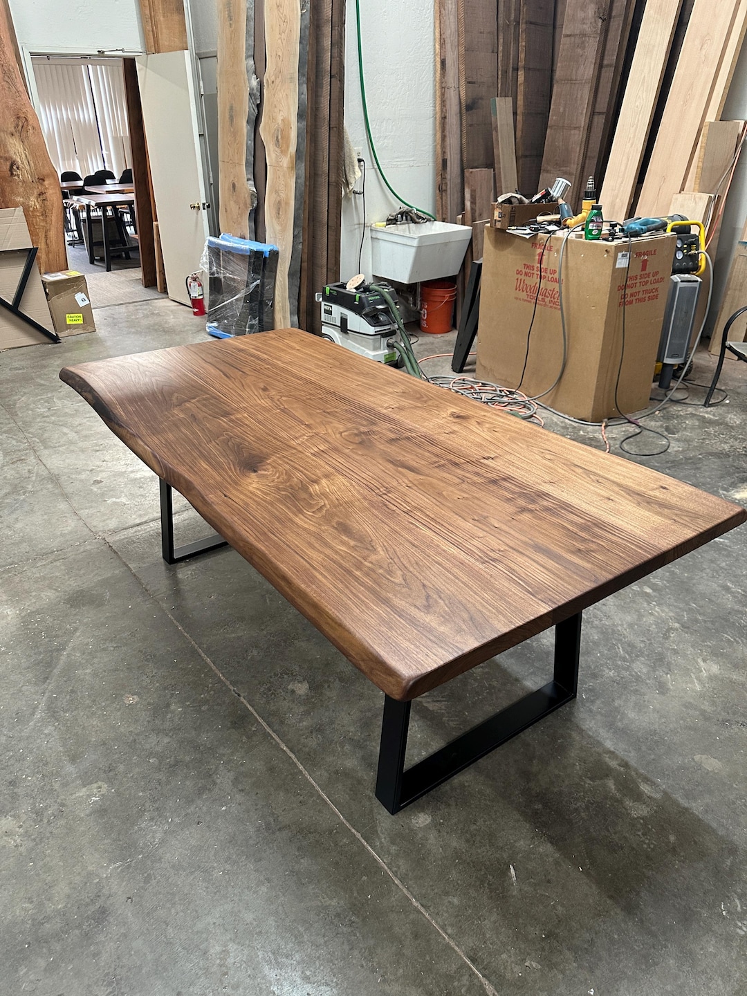Black Walnut Table Top, Desk Table Top, Big Conference Table, Wood ...