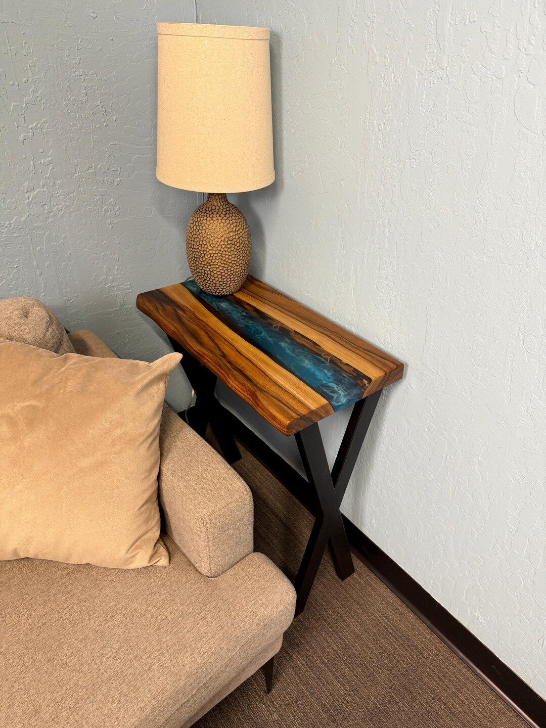 Epoxy Console Table Entryway, Table Farmhouse, Epoxy Resin Console ...