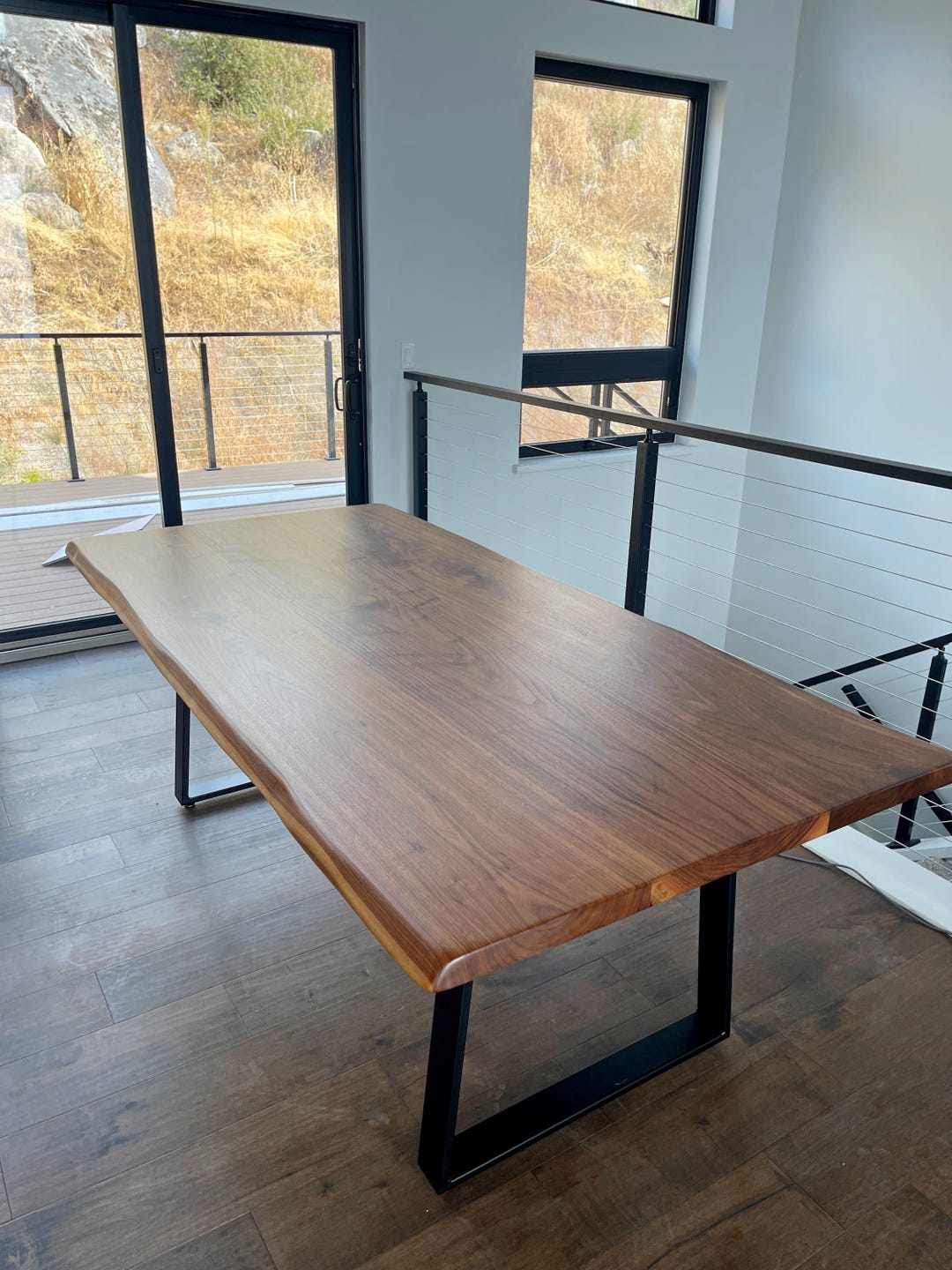 USA - Dining Table - Live Edge Dining Table, Walnut Table, Modern Table ...