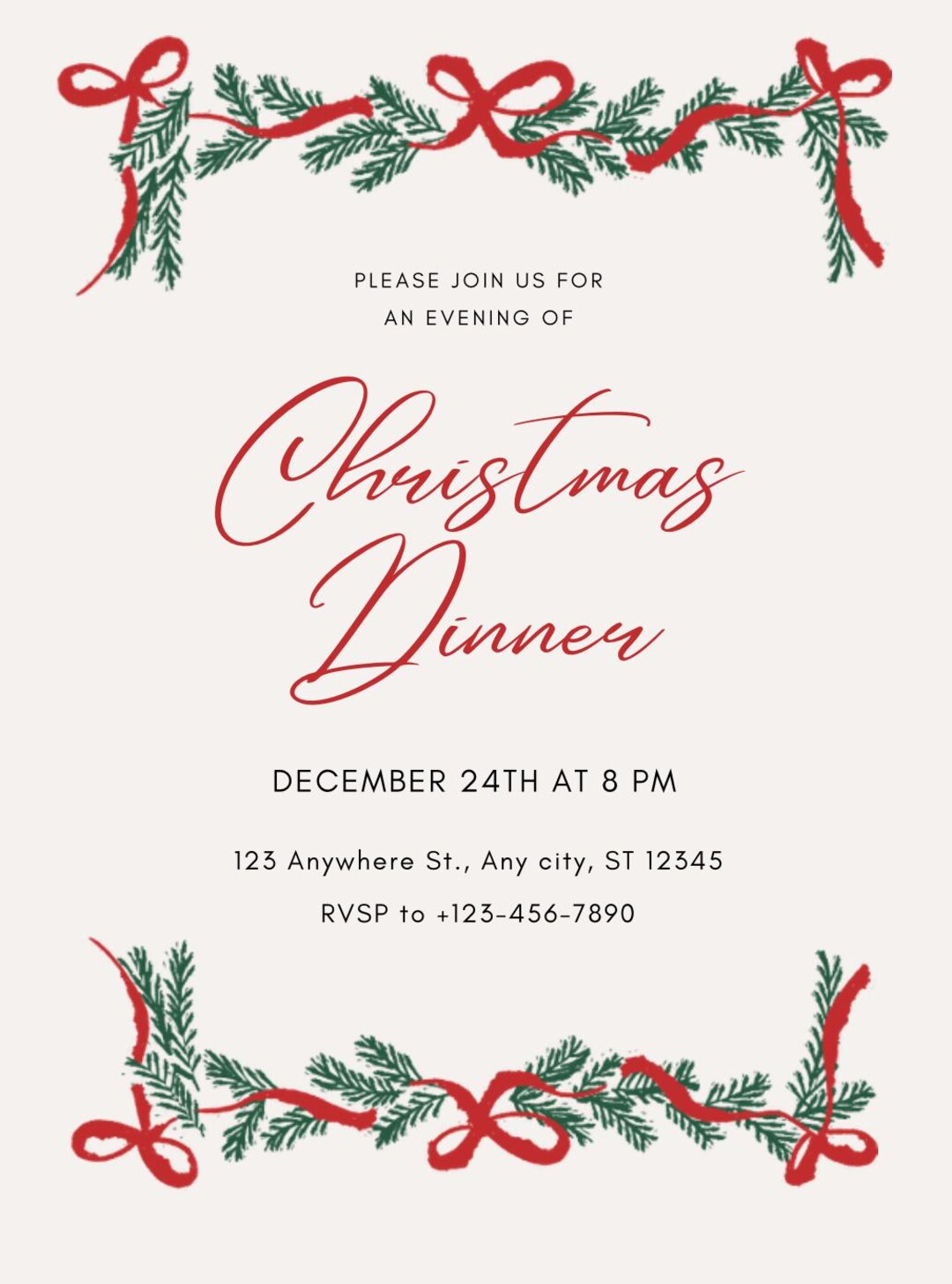 Christmas Invitations - Etsy