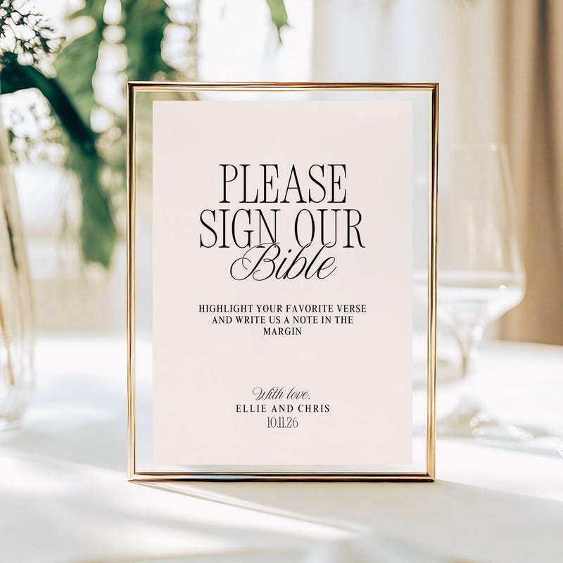 Wedding Bible Guest Book - Etsy