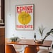 Penne Pasta Poster, Retro Italian Food Print, Spaghetti Art, Maximalist ...