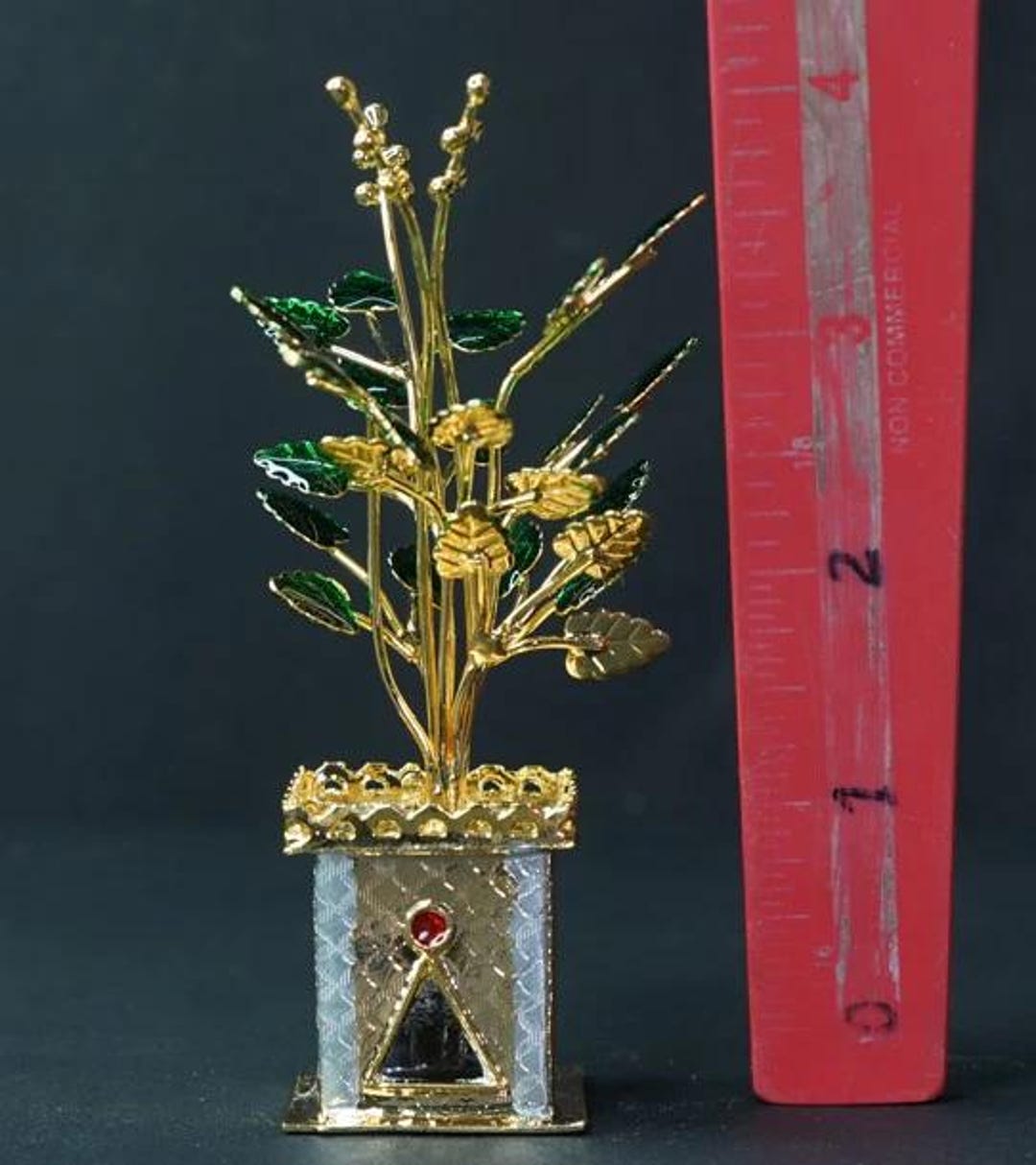 Pure Silver Tulsi Tree 68.58g, Silver Tulasi Plant, Pure Silver Tulsi ...