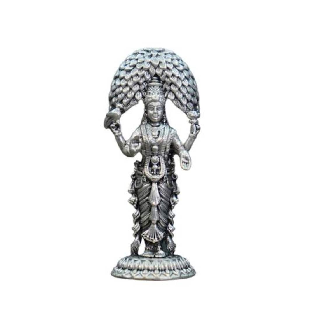 Pure Silver Antique Vasavi Devi Standing Small 19.21G, Silver Goddess ...