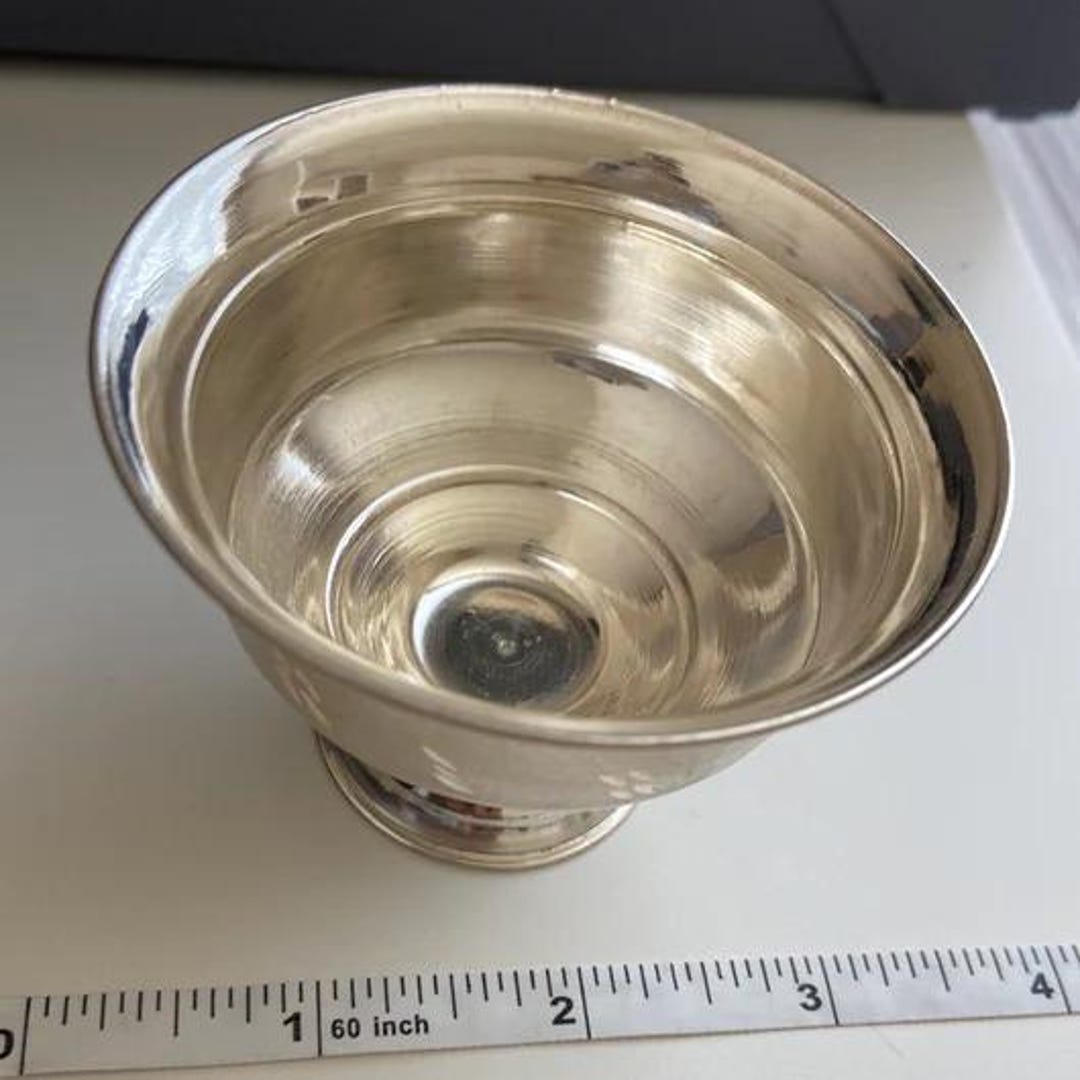 Pure Silver Bowl With Base 25g, Silver Bowls, Silver Puja Bowl, Silver ...